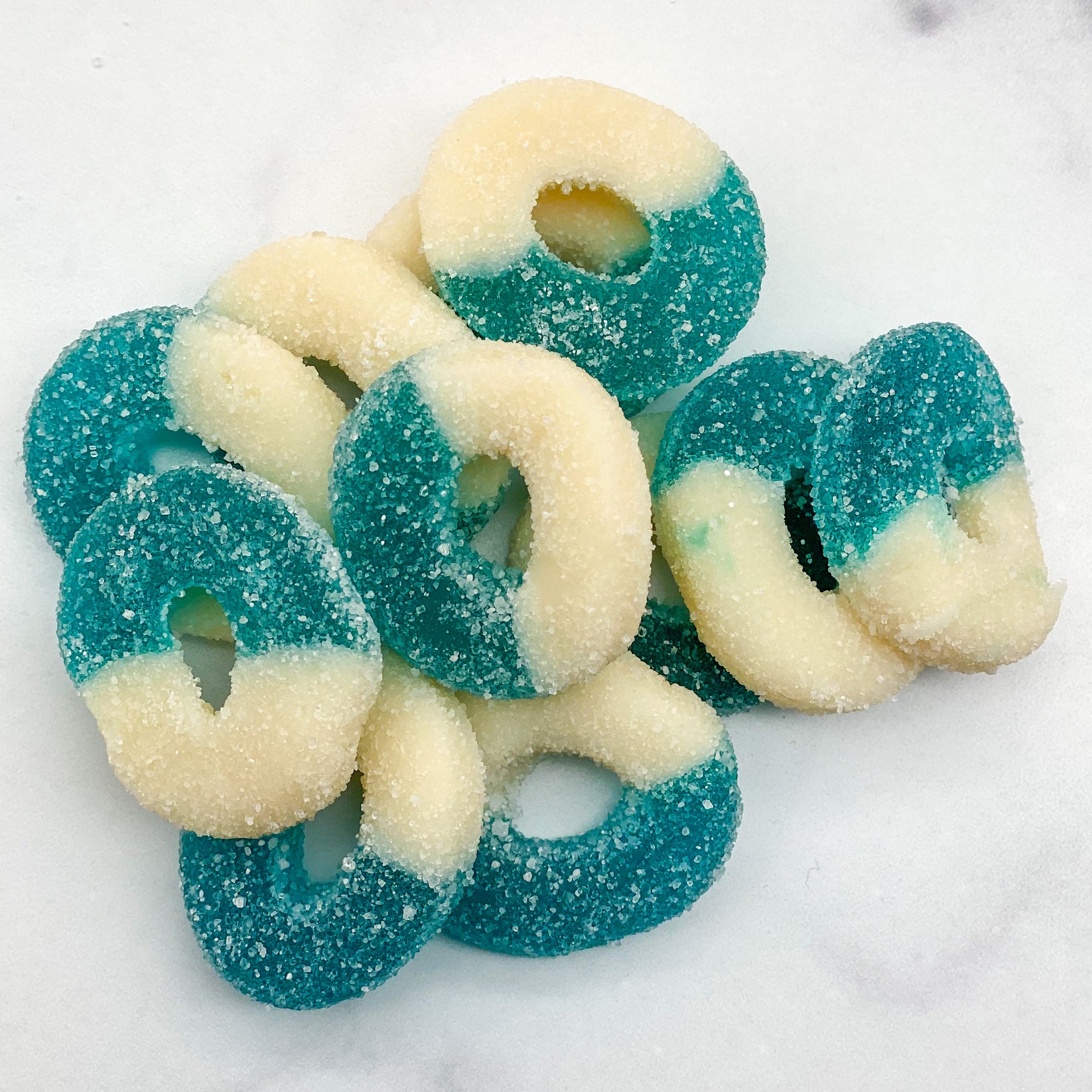 Blue Raspberry Gummi Rings – Mister Ed's Elephant Museum & Candy Emporium