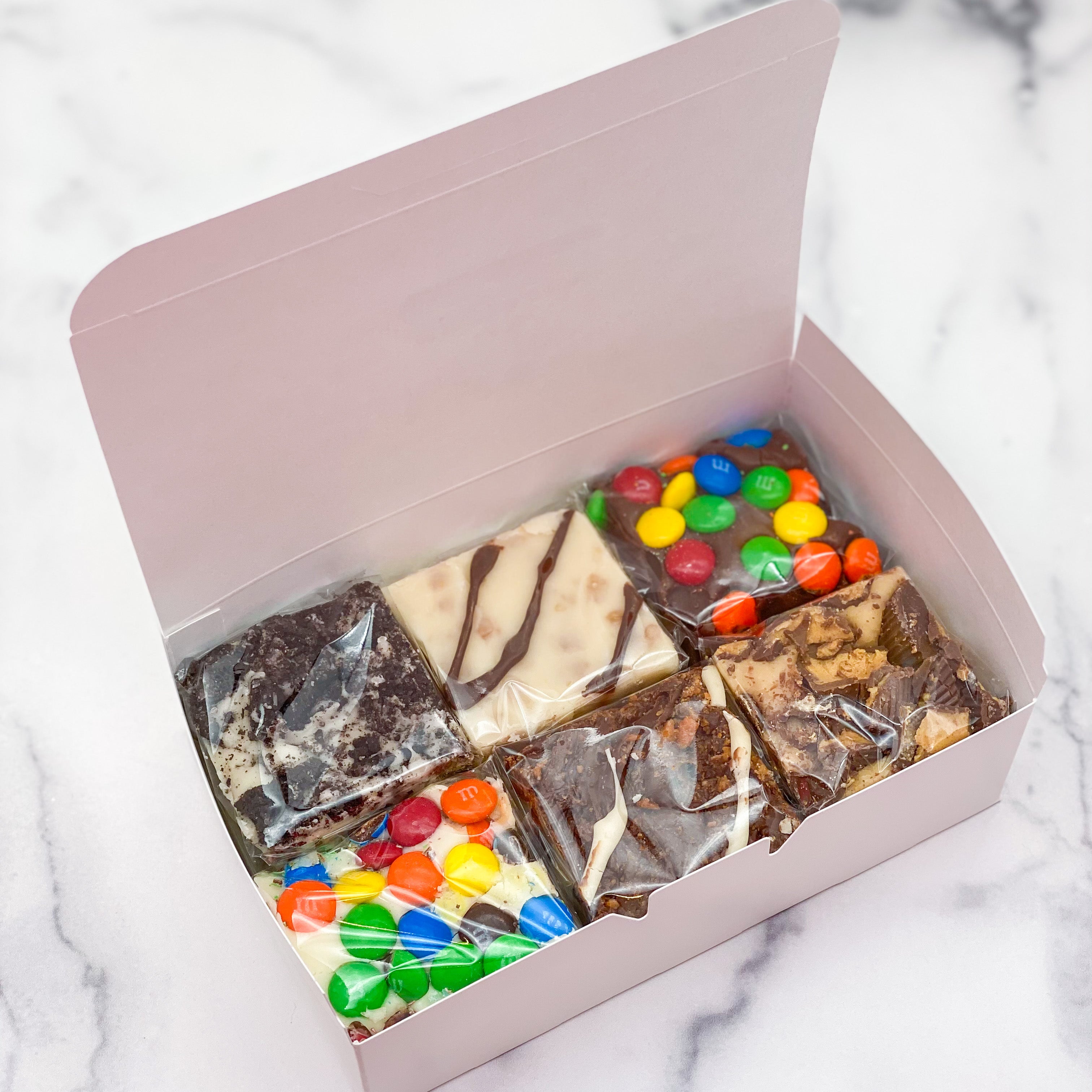The Candy Bar Connoisseur Fudge Sampler Box – Mister Ed's Elephant ...